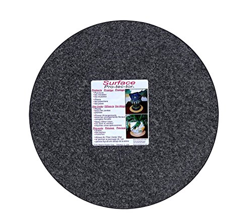 CWP MA-1400 Synthetic Fabric Plant Mat, 14-Inch, Charcoal/Walnut Brown (Packaging label may vary)