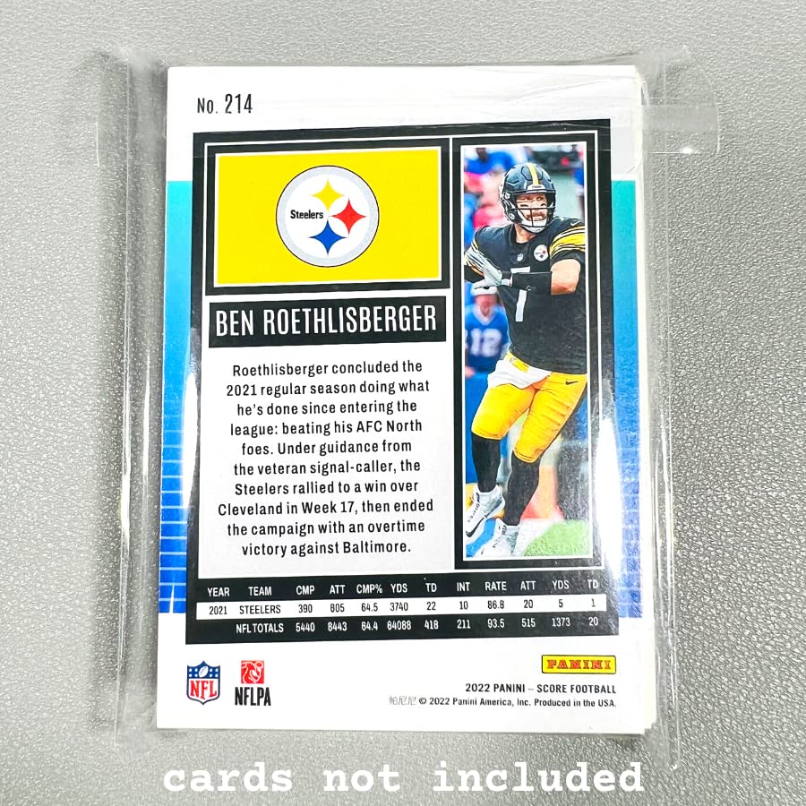 Breaker Bros Resealable Team Bags Trading Cards Crystal Clear Sleeves Team Set Bags Pack Storage 100 Count