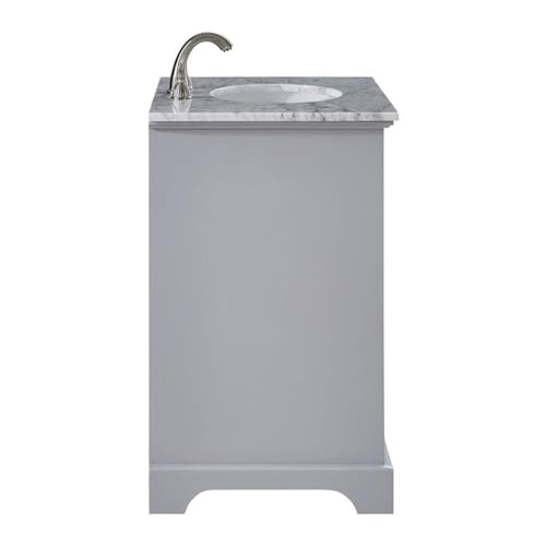 Elegant Kitchen and Bath 30 inch Single Bathroom Vanity Cabinet Set - Light Grey