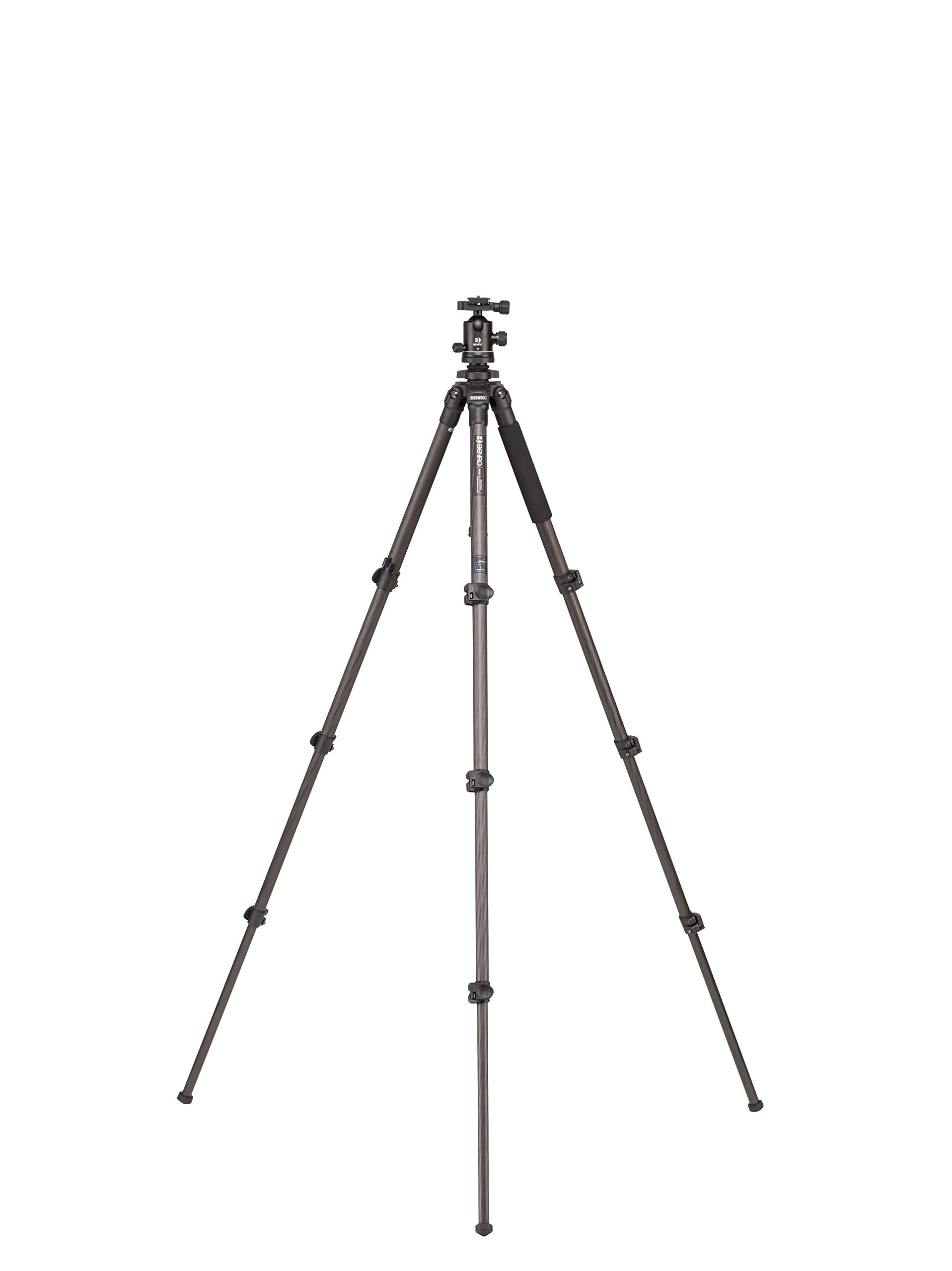 Benro Adventure 2 Series Carbon Fiber Tripod w/ B2 Ball Head (TAD28CB2),Black,Series 2/ 4 Section Kit w/ B2 Head