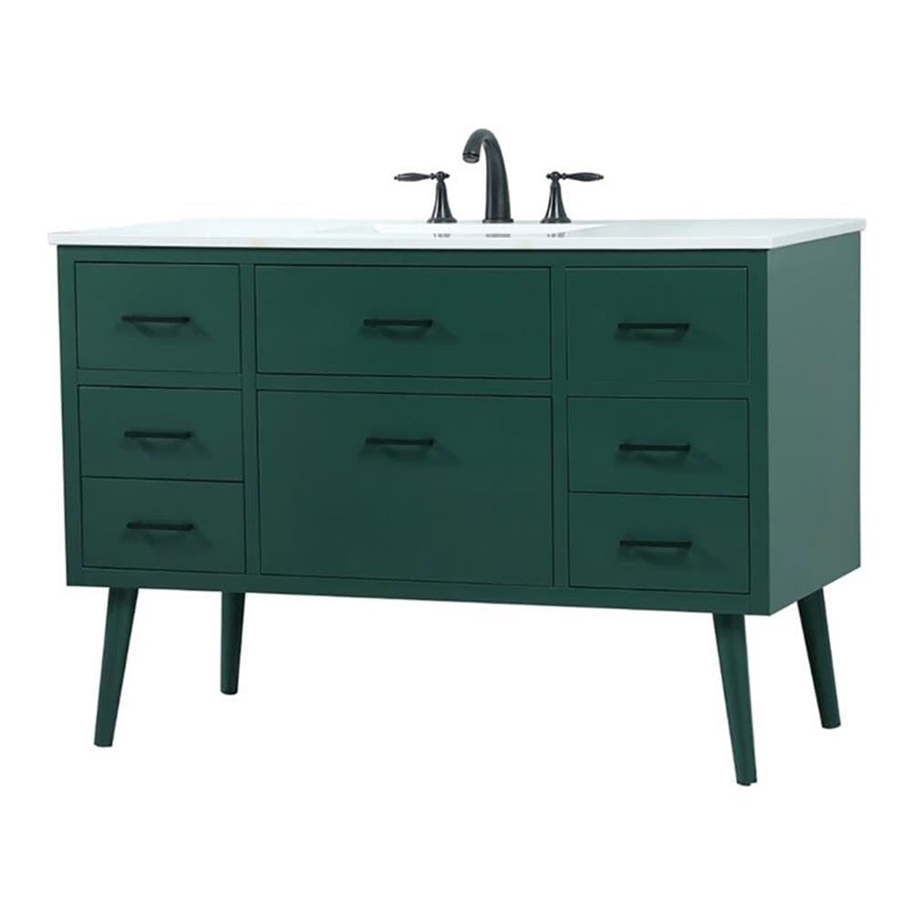 Elegant Kitchen and Bath 48 inch Bathroom Vanity Cabinet - Green