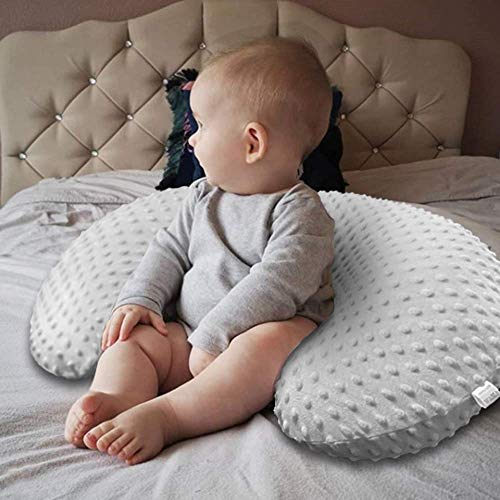 iEvolve Nursing Pillow Cover Breast Feeding Pillow Support Positioner Lounger Cover for Baby Boy Girl(Beige)