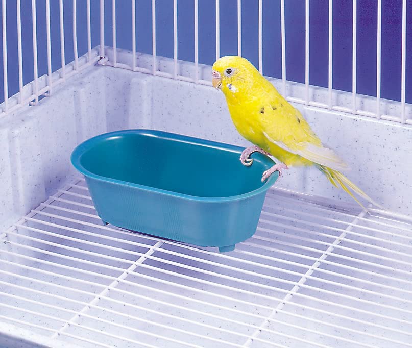 Penn-Plax Bird Bath with Mirror – Designed for Small Bird use, Easy to Setup, BA513