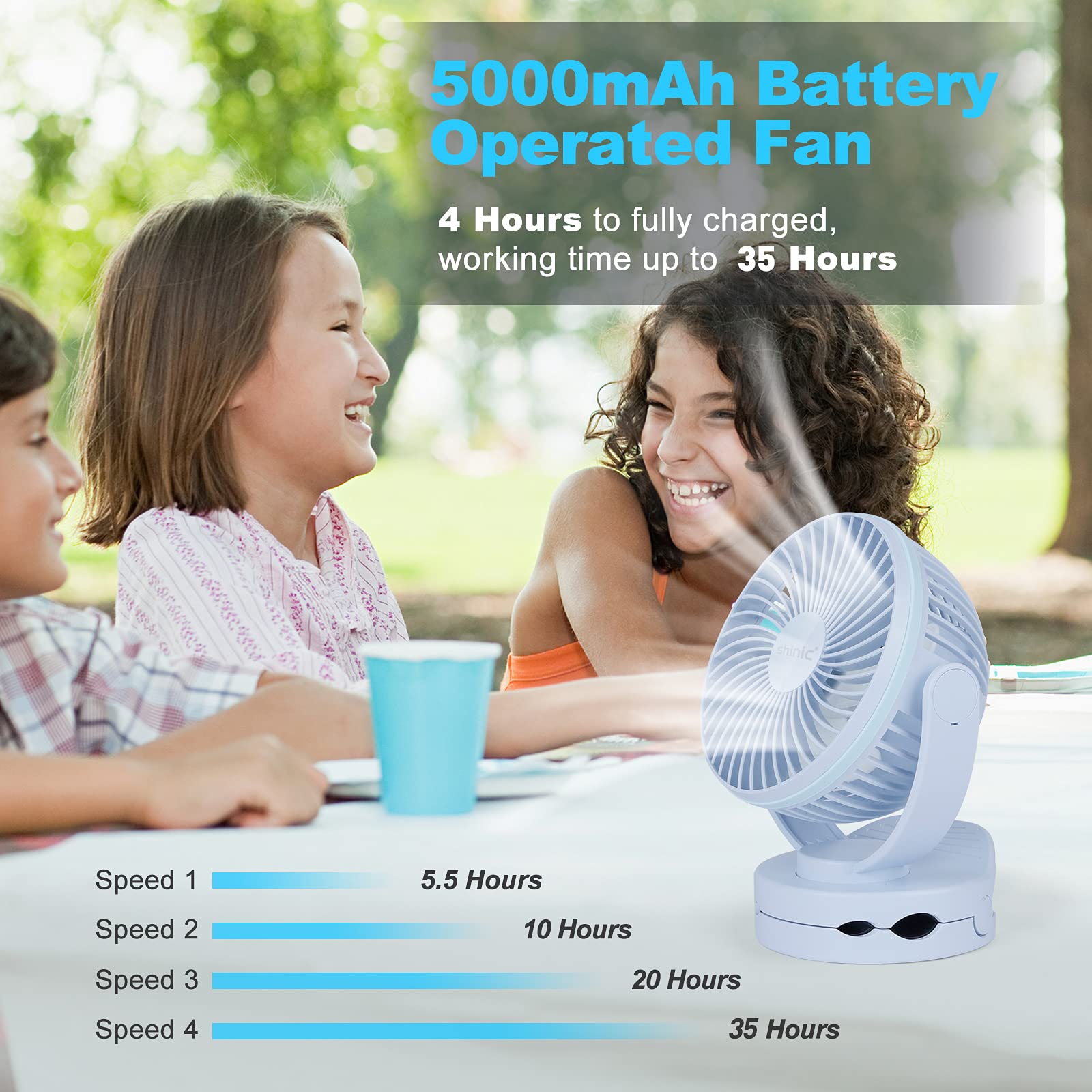 Heater fan blue