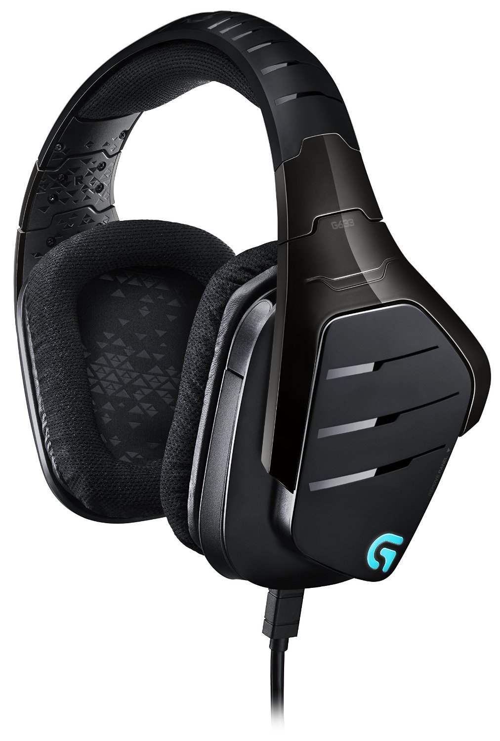 Logitech G633 Artemis Spectrum RGB 7.1 Surround Sound Gaming Headset, Black (Renewed)