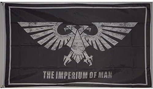 Imperium of Man Warhammer Galactic Empire Eagle Flag Banner 3x5 feet