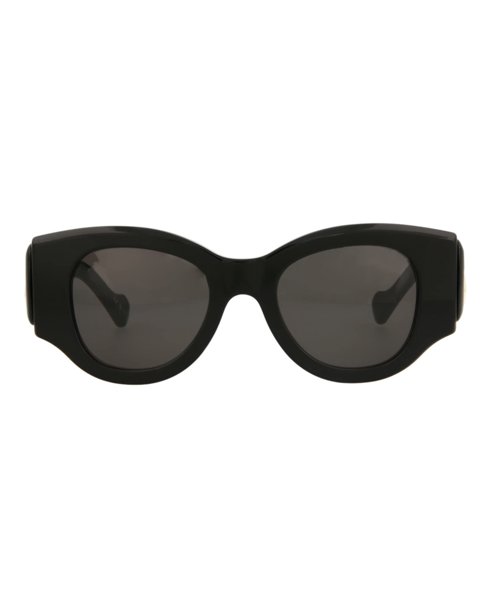 Balenciaga Round/Oval Sunglasses Black Black Grey Luxury Eyewear Made In Italy Acetate Frame Designer Fashion for Everyday Luxury