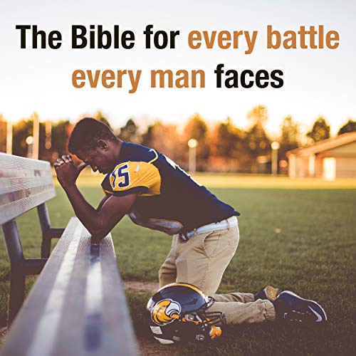 Every Man's Bible: New Living Translation, Large Print, TuTone (LeatherLike, Brown/Tan) β Study Bible for Men with Study Notes, Book Introductions, and 44 Charts