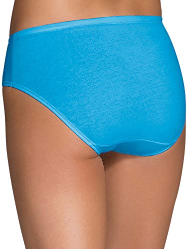 Fruit Of The Loom Women's 6 Pack Comfort Covered Cotton Hipster Panties, Assorted, 5