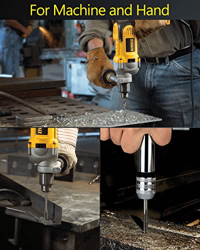 HOTYELL Drill and Tap Set, Metric HSS Taps M2 to M16 with Matching Jobber Length Drill Bits - 24 Pcs