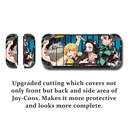 GilGames Skin Cover Decals Vinyl for Nintendo Switch, Game Protector Wrap Full Set Protective Faceplate Stickers Console Dock