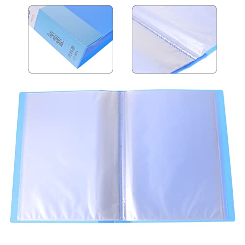 Color Envelope 2pcs Folders Capacity Documents Transparent Clip Materials Bag Exam Inner Board Organizing Folder Clear Paper Pockets for Letter Large A Holder Expanding and Cover