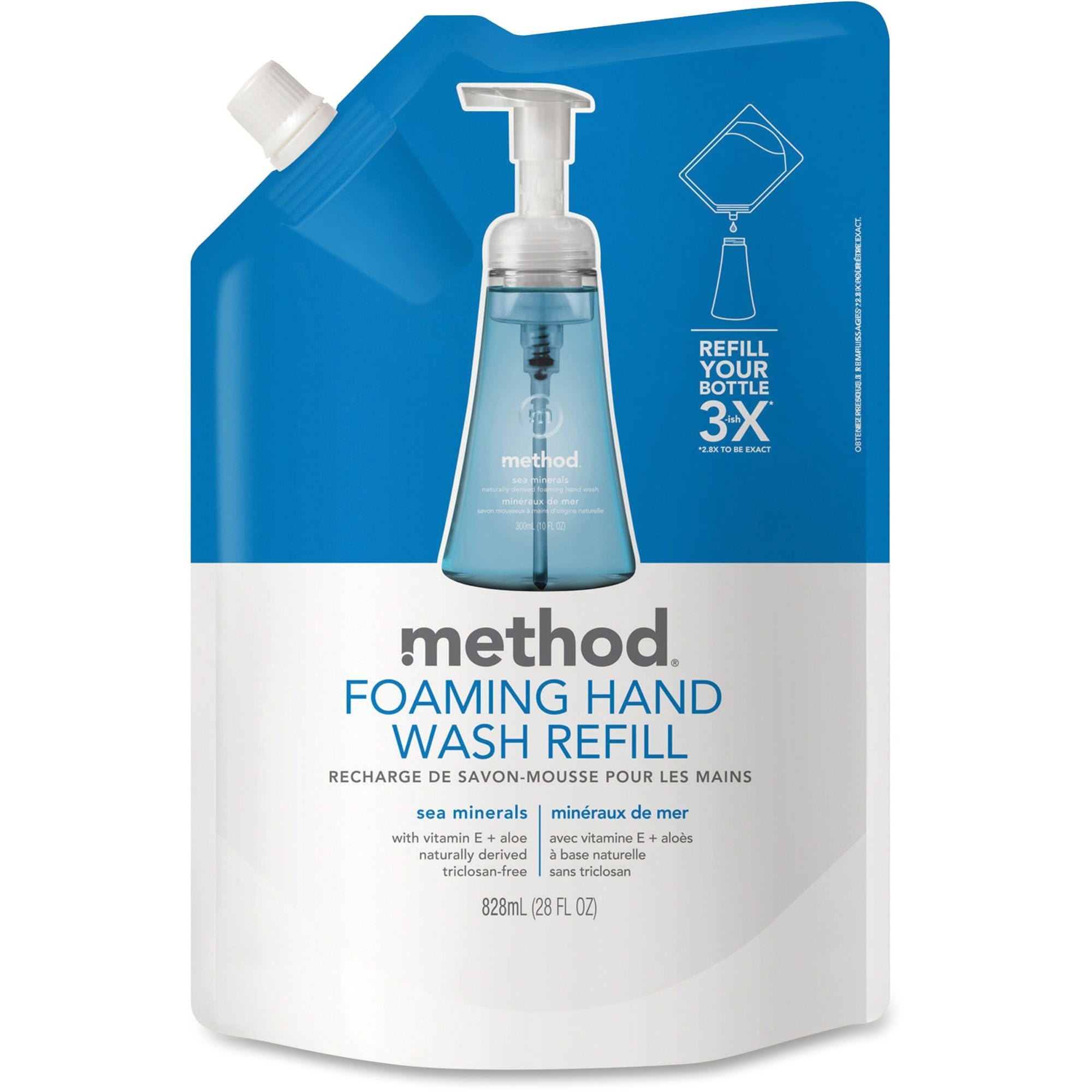 Method Foaming Hand Soap Refill, Sea Minerals, Biodegradable Formula, 28 Fl Oz (Pack of 1)