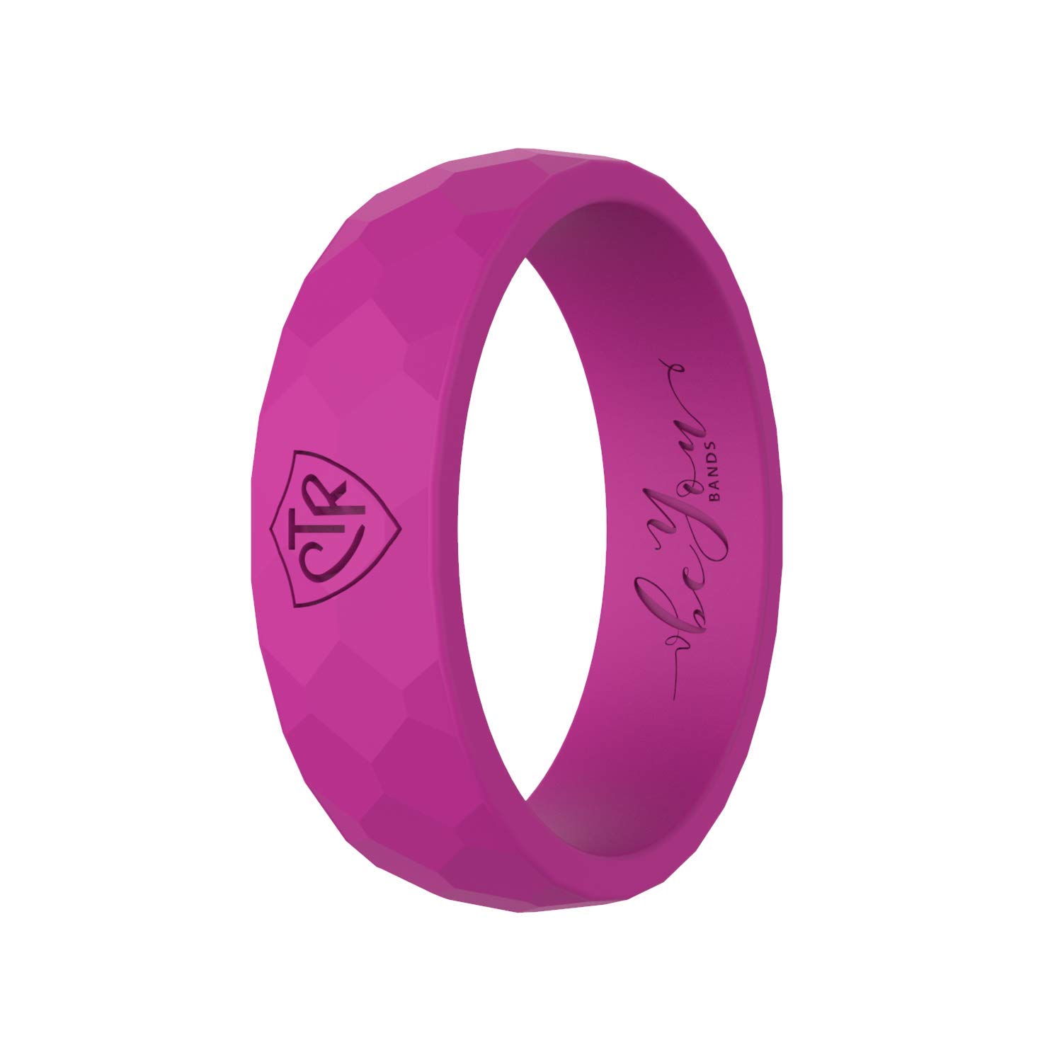 Be You Bands - Women's CTR Silicone Ring (Magenta, 5)