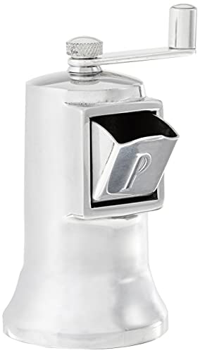 Perfex Adjustable Pepper Grinder Mill, Made in France, High-Carbon Steel Mechanism, 4.5-Inches, Silver