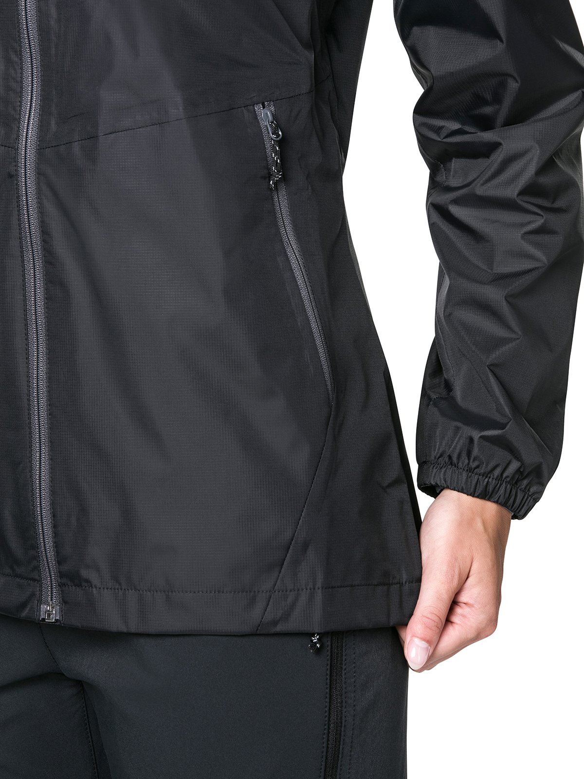 Berghaus Women's Deluge Light Waterproof Jacket, Jet Black, Size 6