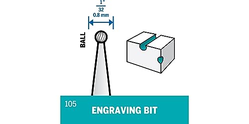 Dremel 105 Engraving Cutter, 1/8" Shank