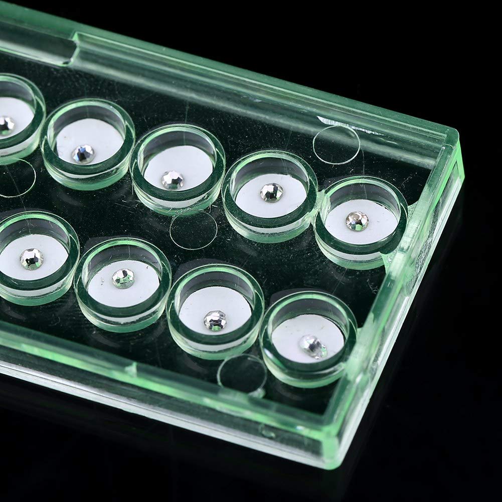 Tooth Ornaments, 10pcs 2mm Dental Crystal Tooth Ornaments Tooth Gems Teeth Jewelry Gem Decoration White with Box