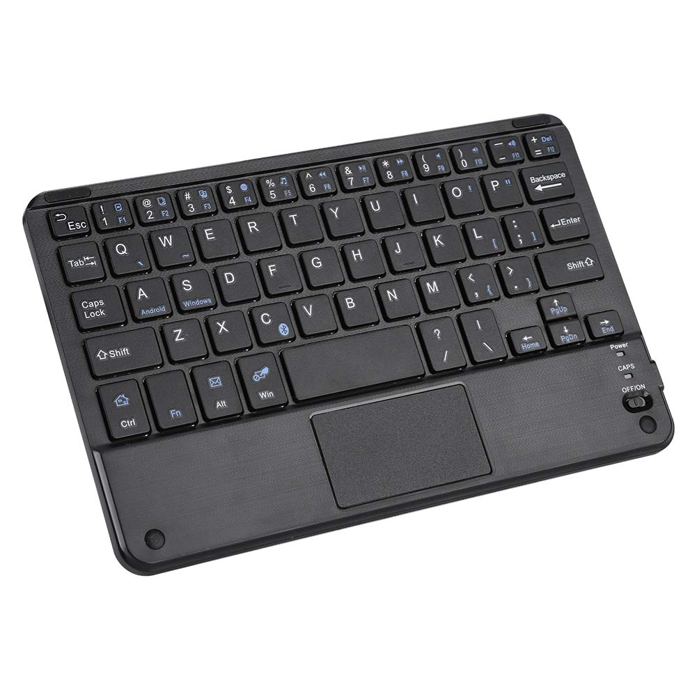 ASHATA Bluetooth Keyboard,7 Inch Wireless Ultra Slim Touchpad Scissors Feet Design Bluetooth Keyboard Accurate Shut-Off Device Provides Full Access to All Ports and Functions