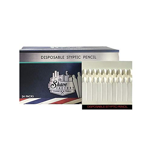 Shaving Factory Disposable Styptic Pencil, 20 Count, 24 Pack