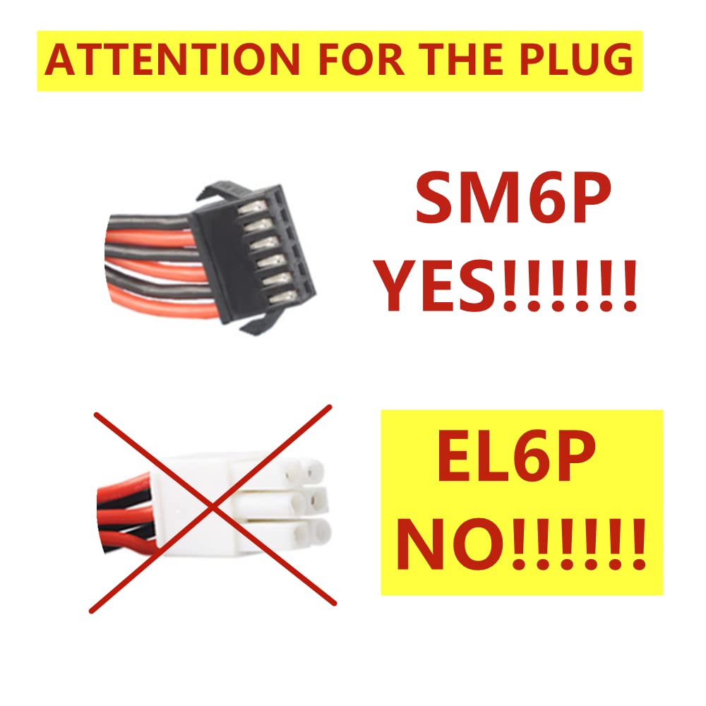 hj Black SM6P Plug 800mAh 9.6V 20C Rechargeable Lithium Battery with Charging USB Cable for High Speed RC Car S911 S912 9115 9116 9120 Remote Control Toy or RC Boat Plane Drone Monster Truck