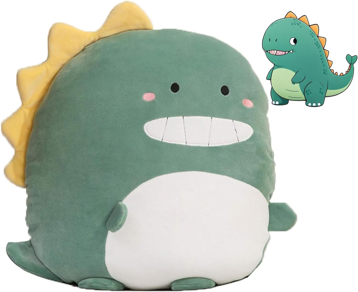 CASAGOOD Soft Dinosaur Plush Hugging Pillow Cute Dinosaur Stuffed Animal Plushies Toy Dinosaur Kids Stuffed Animals Dino Plush Toys for Birthday, Valentine, Christmas 12 Inch