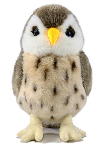 Ice King Bear Owl Stuffed Animal Luminous Eyes, Cute Plush Toy 10 Inches