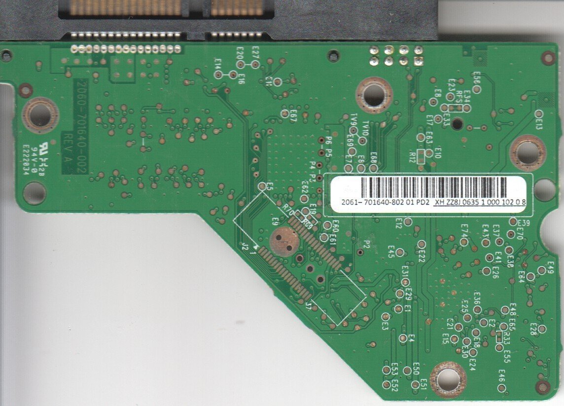 WD10EARS-00Y5B1, 2061-701640-802 01 PD2, WD SATA 3.5 PCB