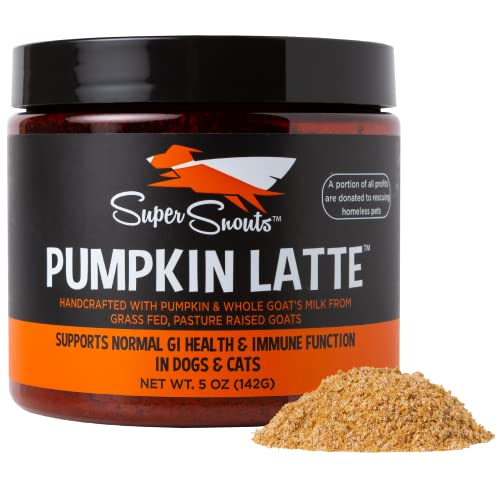 Diggin's Your Dog Super Snouts Pumpkin Latte Digestive Supplement for Dogs and Cats, 5 Ounce - Antibiotic Free, Maintains Healthy Gut, Promotes Stool Consistency