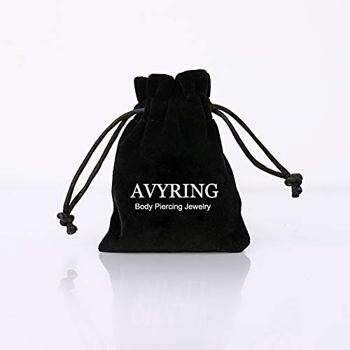 AVYRING 16g Nose Septum Rings Hoop Horseshoe Ring Surgical Steel Piercing Ring Jewelry for Women Men 24pcs pack