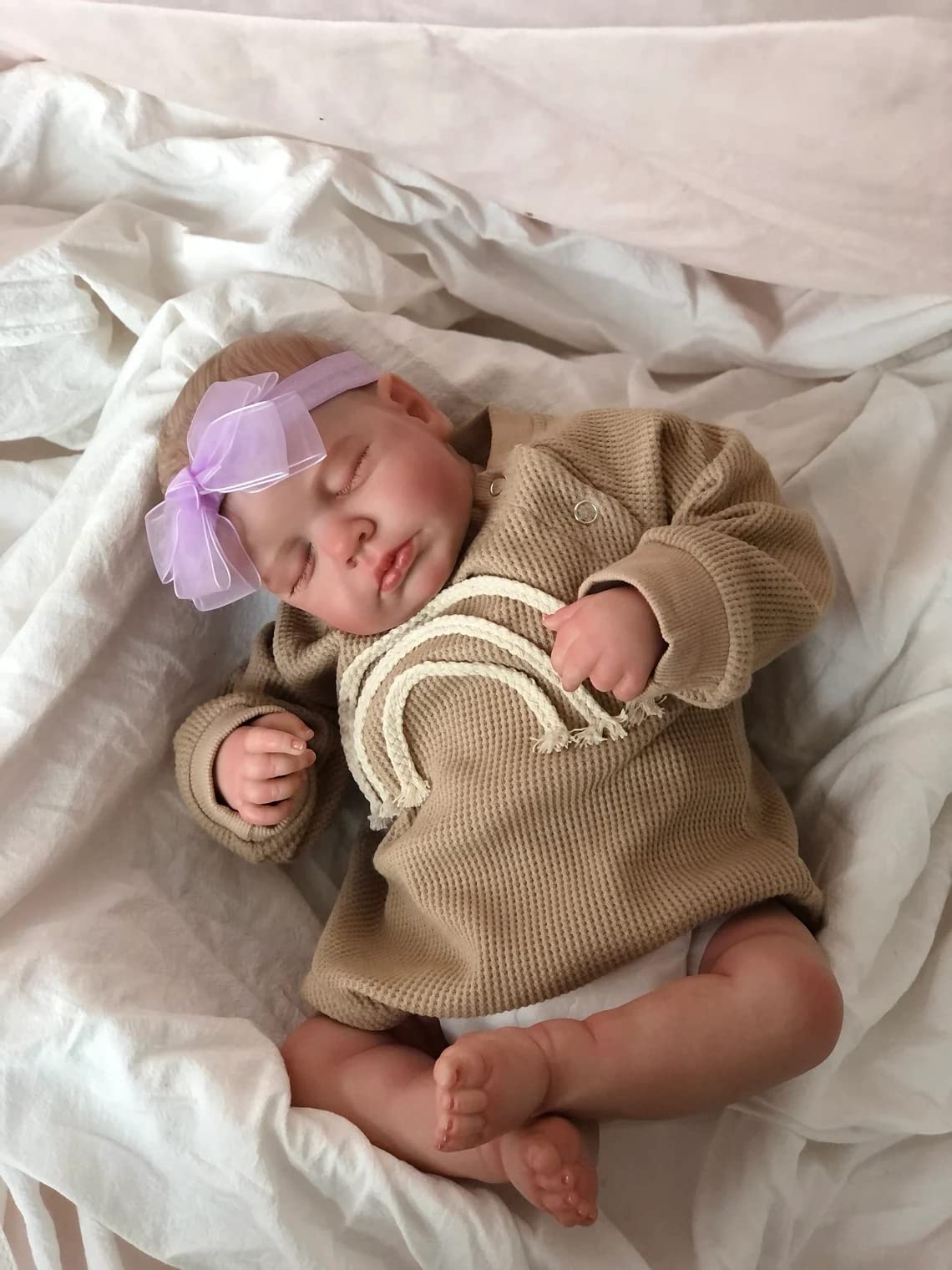 iCradle 20-inch Lifelike Reborn Baby Doll - Silicone Newborn Toddler Toy for Ages 3+ (003)