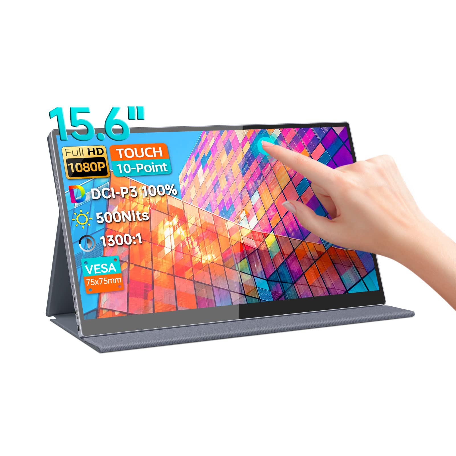 CASKING Upgraded Portable Touch Monitor Bundled with Premium Touch Monitor