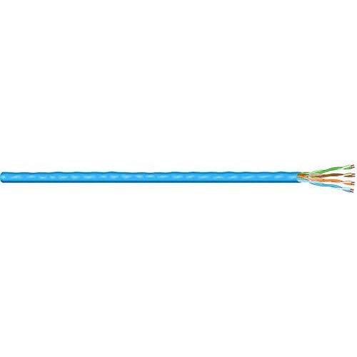 Woods 56918945 Category 6 Blue Cable 23AWG, CMR, 4 Pairs, 500 Feet