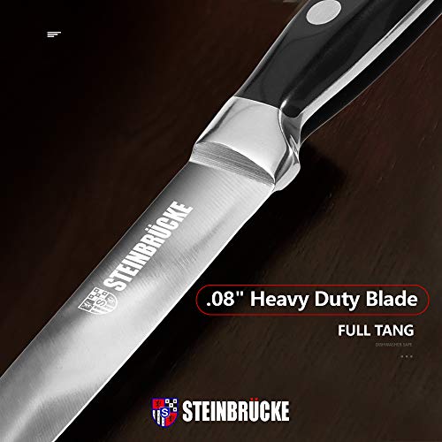 Gioventù Paring Knife 4 inch - Small Kitchen Knife Forged from German Stainless Steel 5Cr15Mov (HRC58), Full Tang, Sharp Paring Knife for Cutting, Peeling, Slicing Fruits and Vegetables