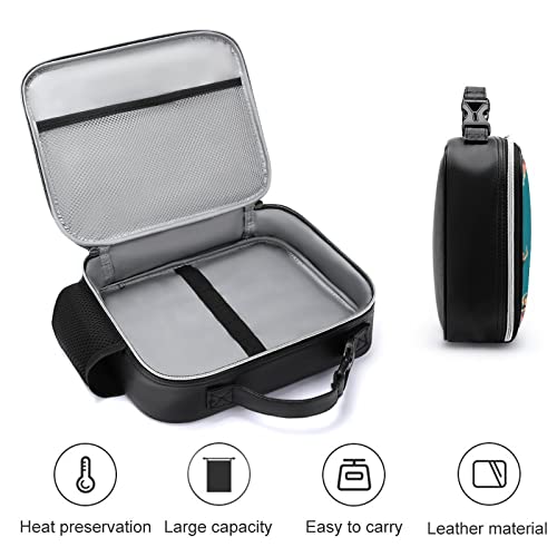 Dancing Ballerinas Printed Lunch Box Insulated Leakproof Cooler Tote Bag Reusable for Travel Work Picnic