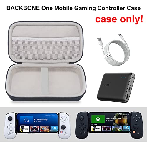 Elonbo Hard Travel Case for Backbone One Mobile Gaming Controller,Compatible with Backbone One for iPhone/iPhone PlayStation Edition/Android/Android PlayStation Edition, Handheld Gaming Console Holder