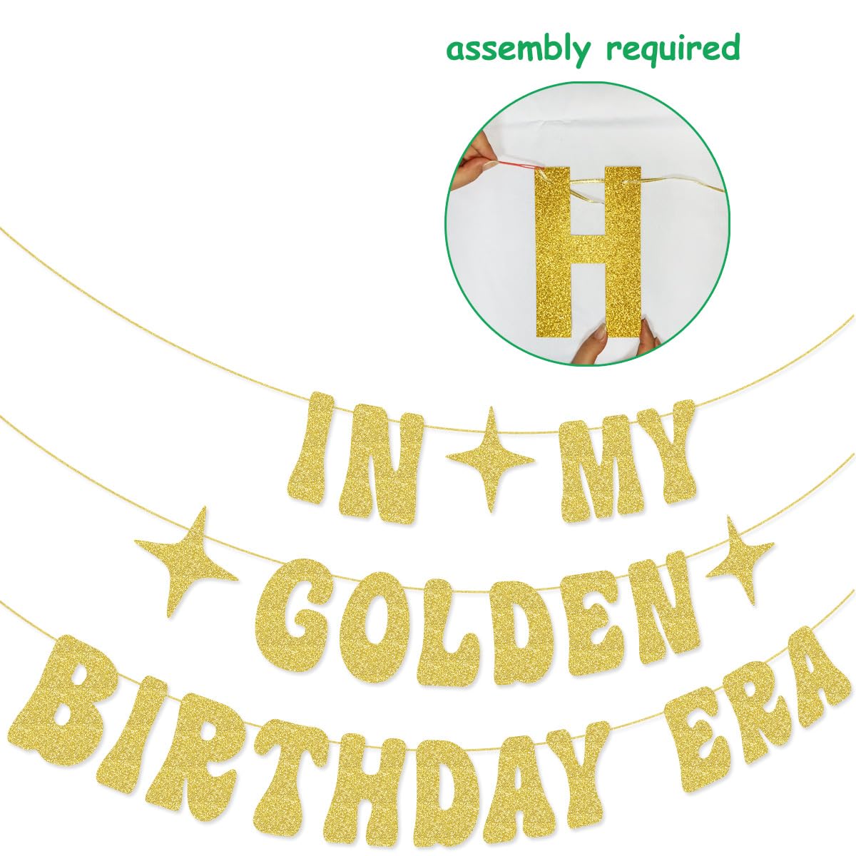In My Golden Birthday Era Banner for Golden Birthday Party Singer Birthday Party Decorations