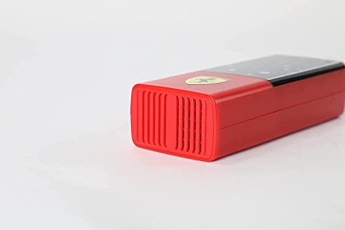 DAKOTT Ferrari 3pcs Set Includes- Ferrari Drawstring Backpack- Ferrari No. 2 Soccer Ball & a Ferrari Portable Air Compressor, 150 PSI Battery Power Tire Inflator Air Pump.