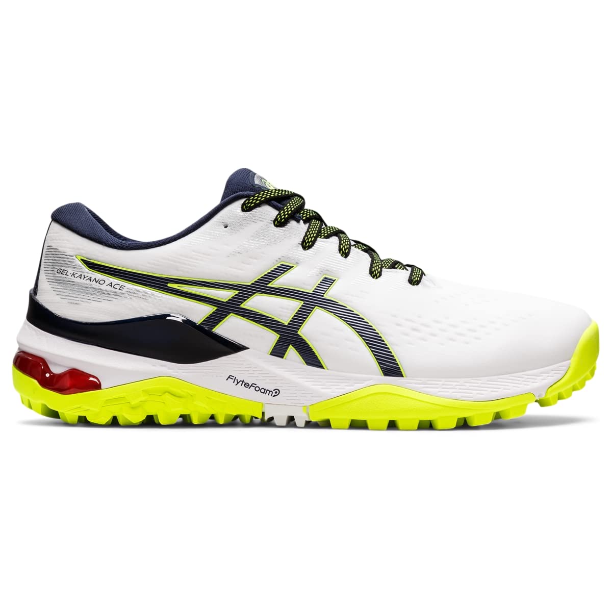 ASICS Men's Gel-Kayano ACE Golf Shoes, 13, White/Midnight
