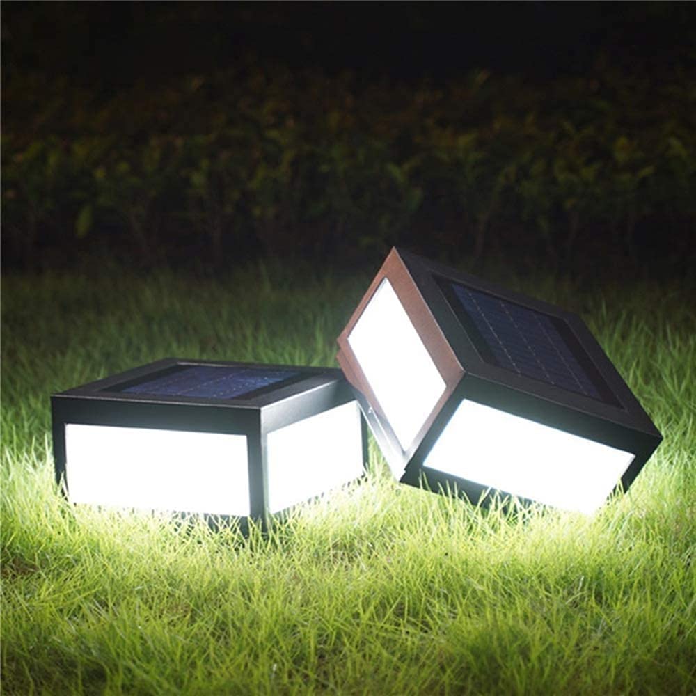 KLFJFD Solar Lights Outdoor,Modern Waterproof Villa Garden Gate Lights,Aluminum Lamp Body,Waterproof and Rustproof,for Home Garden