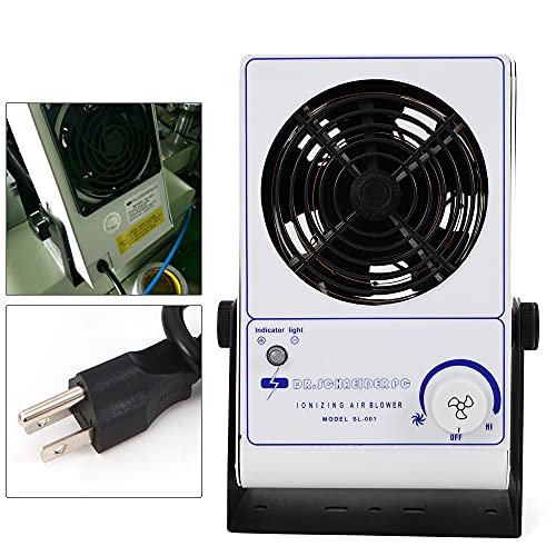 Ionizing Air Blower 110V Anti Electrostatic Ion Blower Anti-Static Ionizer ESD Static Electricity Electrostatic Elimination Eliminator Fan