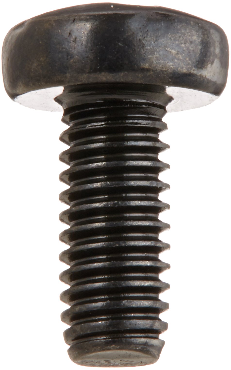 Small Parts M3.58D7985AB Steel Pan Head Machine Screw, Black Oxide Finish, Meets DIN 7985, #1 Phillips Drive, M3.5-0.6 Thread Size, 8 mm Length, Fully Threaded, Import (Pack of 100)