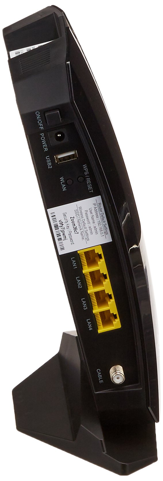 Zoom 8x4 Cable Modem plus N300 Wireless Gigabit Router, DOCSIS 3.0, Model 5354, Certified by Comcast XFINITY, Time Warner Cable and Other Service Providers