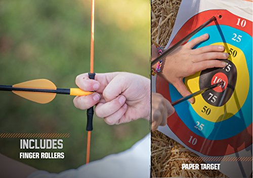 Bear Archery 1st Shot Bow Set for Youth, Ambidextrous, Flo Orange