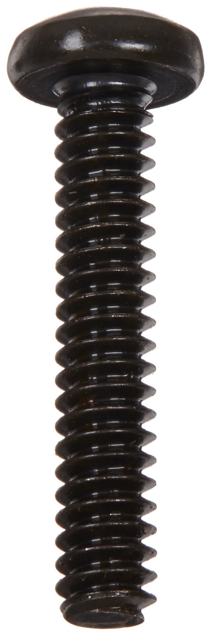Small Parts Steel Pan Head Machine Screw, Black Oxide Finish, Meets ASME B18.6.3, #2 Phillips Drive, #6-32 Thread Size, 3/4" Length, Fully Threaded, Import (Pack of 100)