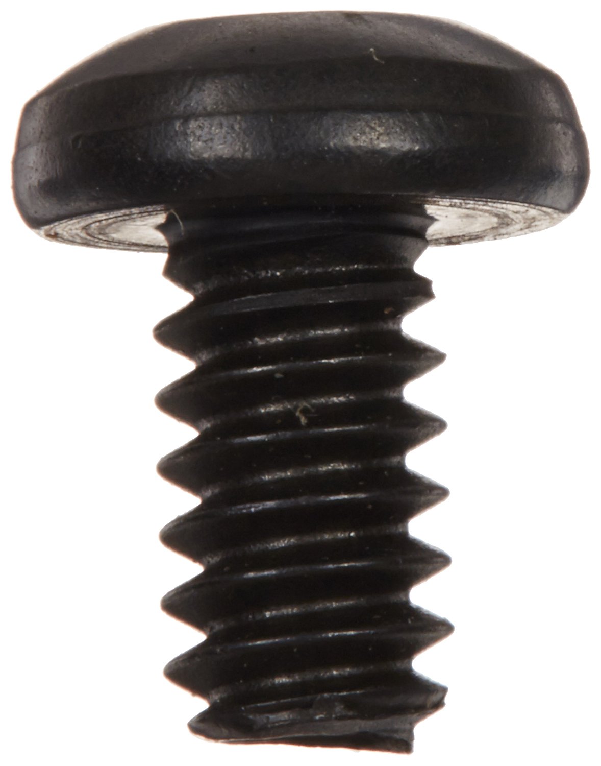 Small Parts Steel Pan Head Machine Screw, Black Oxide Finish, Meets ASME B18.6.3, T15 Star Drive, #6-32 Thread Size, 1/4" Length, Fully Threaded, Imported (Pack of 100)
