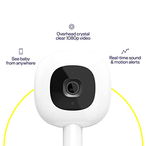 Nanit Pro Smart Baby Monitor & Wall Mount β Wi-Fi HD Video Camera, Sleep Coach and Breathing Motion Tracker, 2-Way Audio, Sound and Motion Alerts, Nightlight and Night Vision, Includes Breathing Band