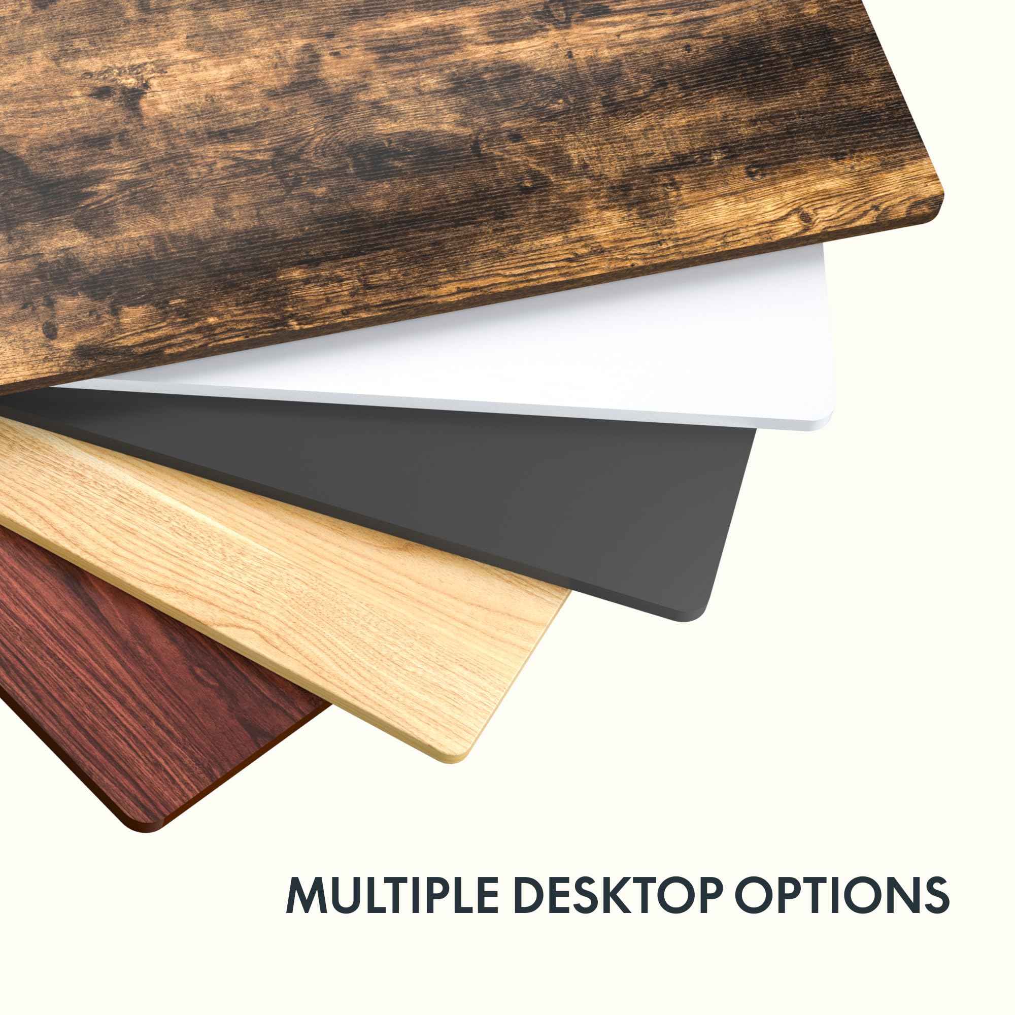 FLEXISPOT Whole Piece 48"x30" Desktop 1" Thickness Height Adjustable Desk Rectangular Tabletop Mahogany Board (48INCH Mahogany Top)