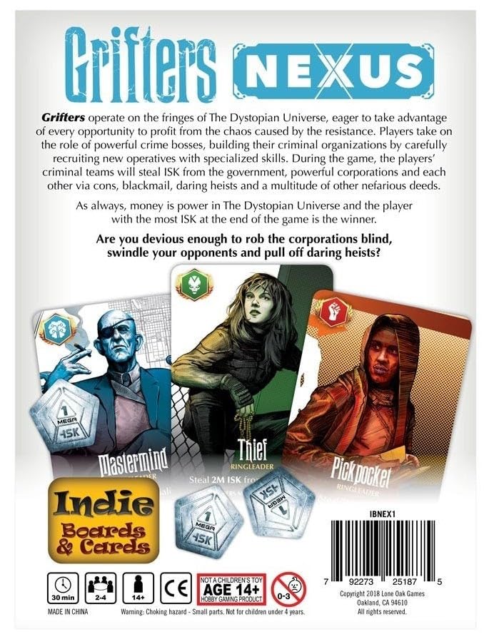 Indie Boards & Cards Grifters Nexus Games