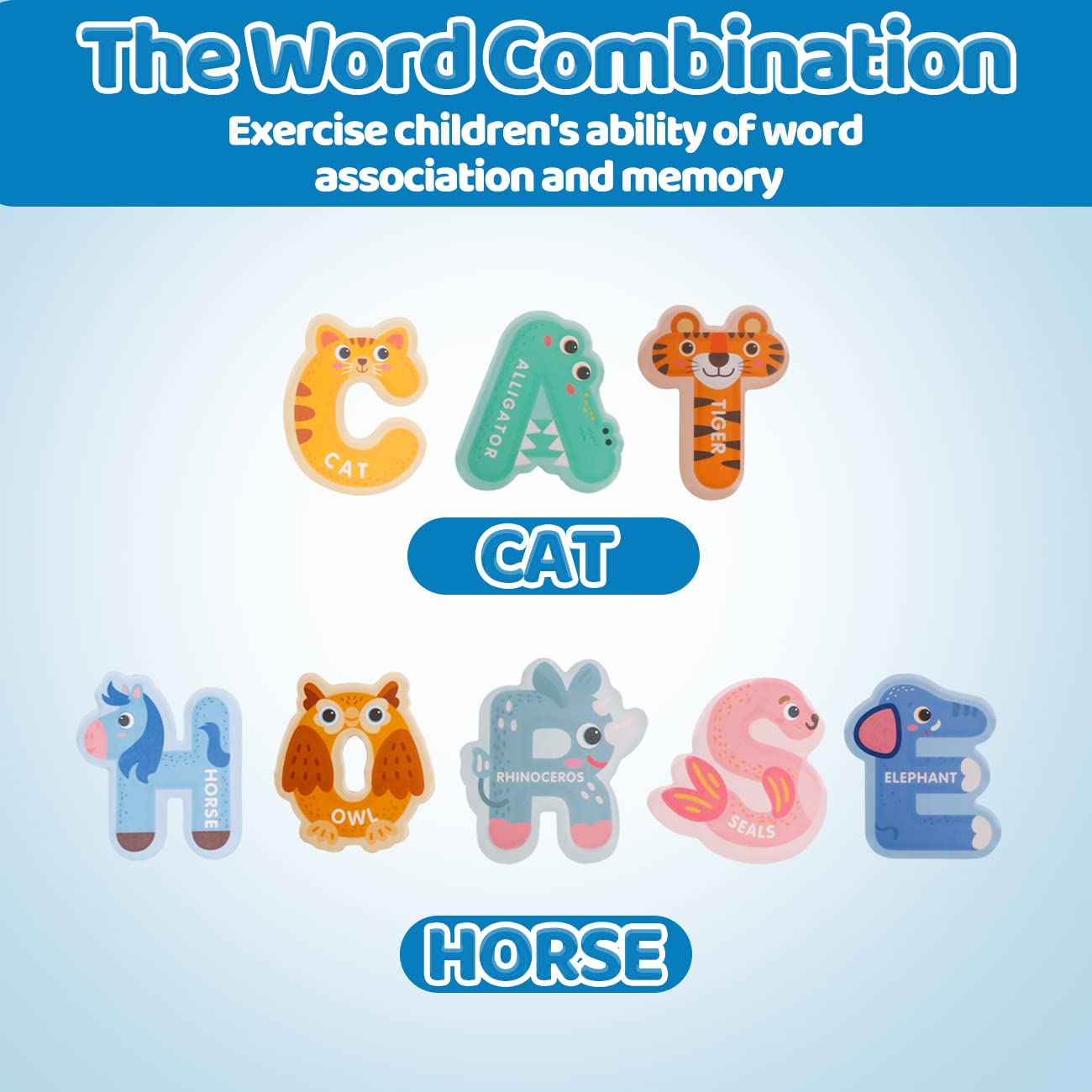 HOONEW Jumbo Magnetic Letters Magnets for Kids Large Magnetic Letters Alphabet ABC Uppercase Fridge Refrigerator Magnets Learning Educational Spelling Toy for Kids Toddlers 3+ Years Old